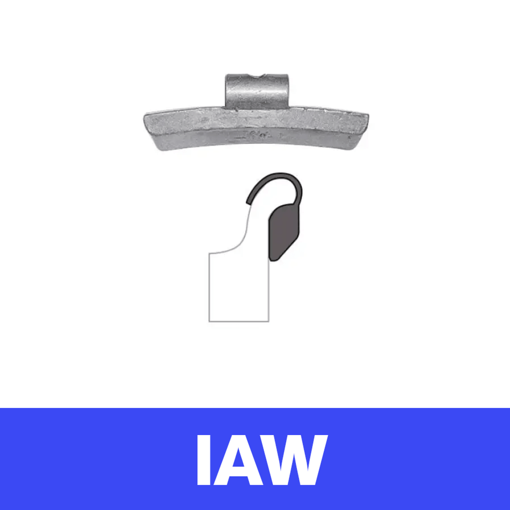Clip-on Wheel Weights - IAW Series, 20gr, Box of 25 (Blue) — MT-RSR